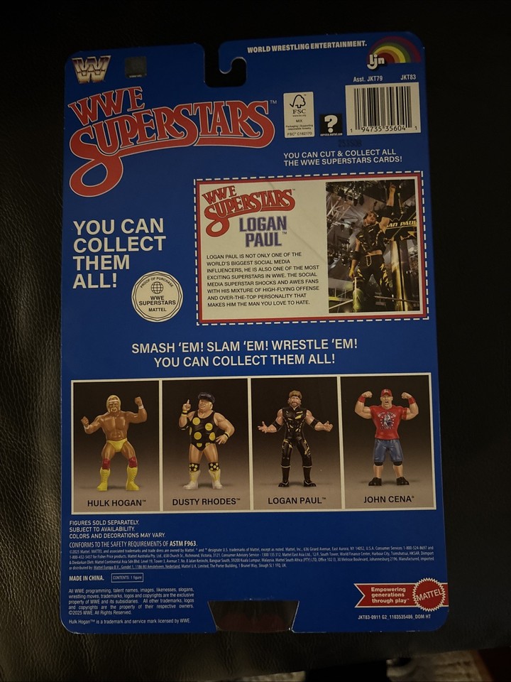 WWE Mattel Superstars Logan Paul LJN BLACK CARD CHASE Style Retro ...