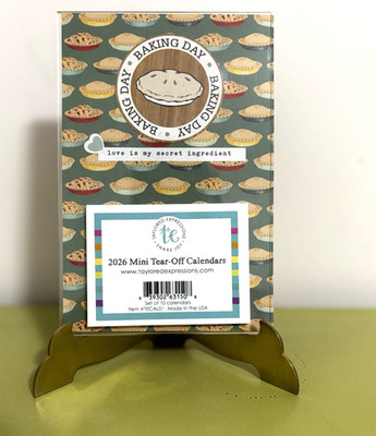 4x6" 2026 Magnetic Calendar - Baking Day Pies and Love theme - Stocking ...