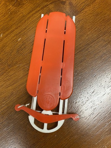 Vintage 1966 Barbie Skipper Skooter Sledding Fun Fashion 1936 Red Sled ...