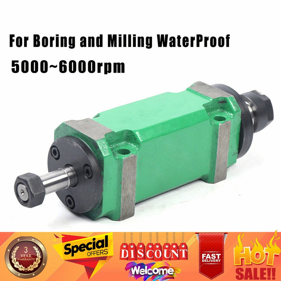 ER20 Power Milling Head Spindle Unit Waterproof for CNC Boring Cutting ...