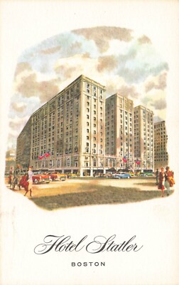 A Hilton Hotel Statler Boston Massachusetts Postcard People Classic ...
