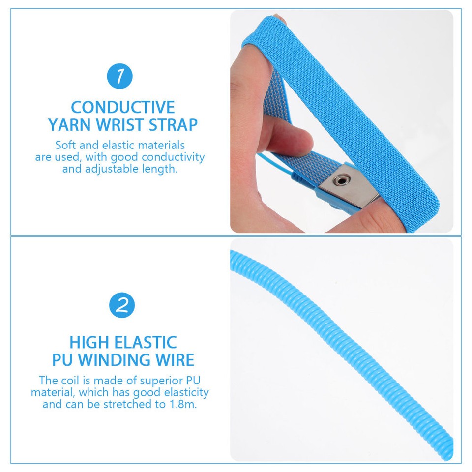 24 PCs Anti-Statik-Armband-Armband Professionelles Antistatik-Armband ...