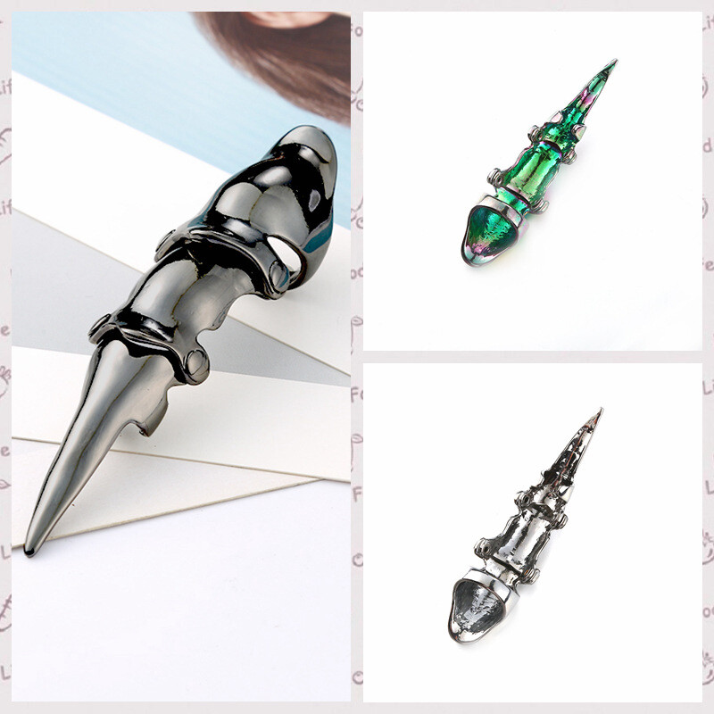 Dragon Punk Rock Rings Metal Armour Knuckle Joint Full Finger Ring ...