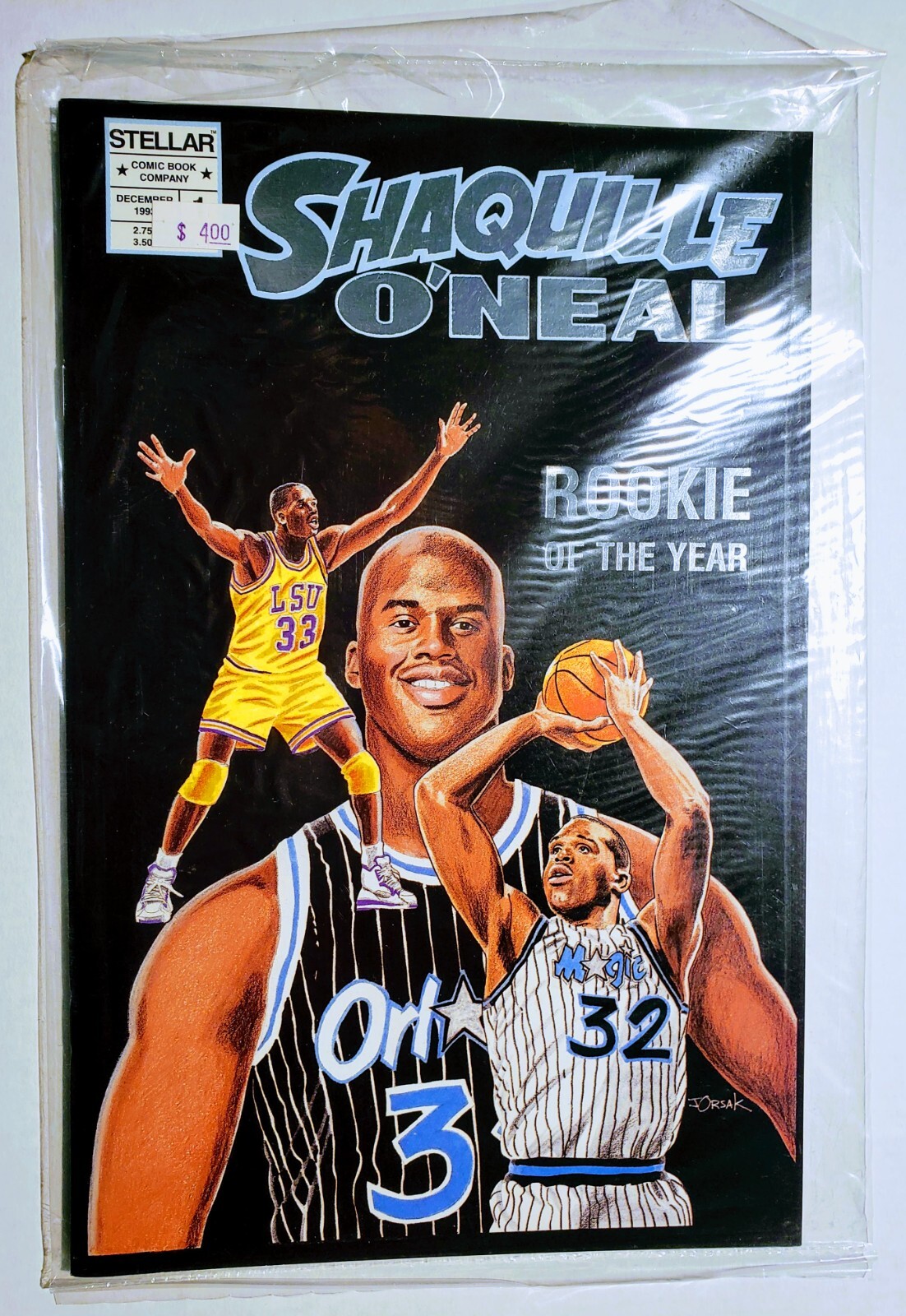 Shaquille O'Neal Comic VF Stellar Comic (1993) Factory Sealed Rare! | eBay