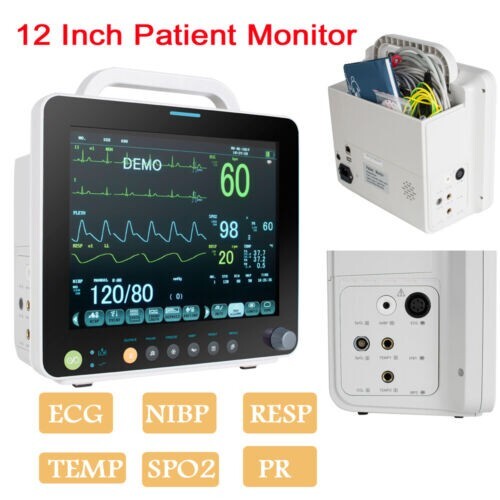 12'' Patient Monitor Vital Signs Cardiac System 6Parameters Medical-USA ...