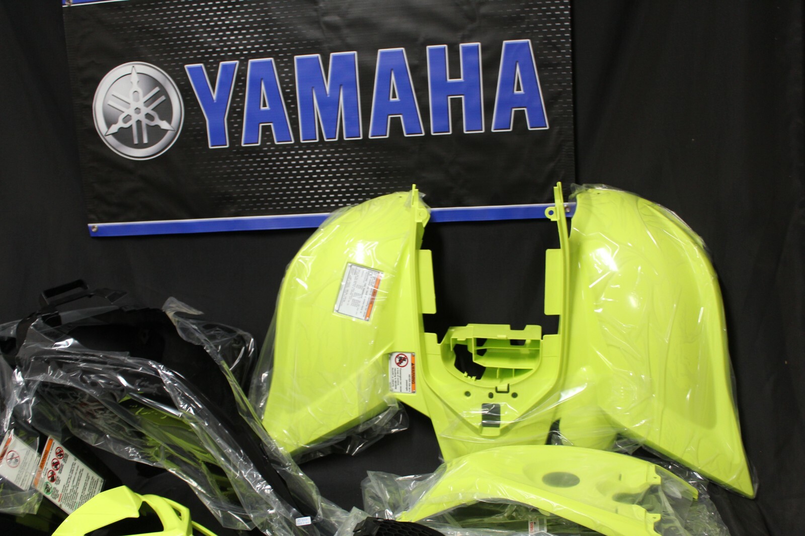 06-25 YAMAHA Raptor 700 Plastics fenders ELECTRIC GREEN MIDNIGHT BLUE ...