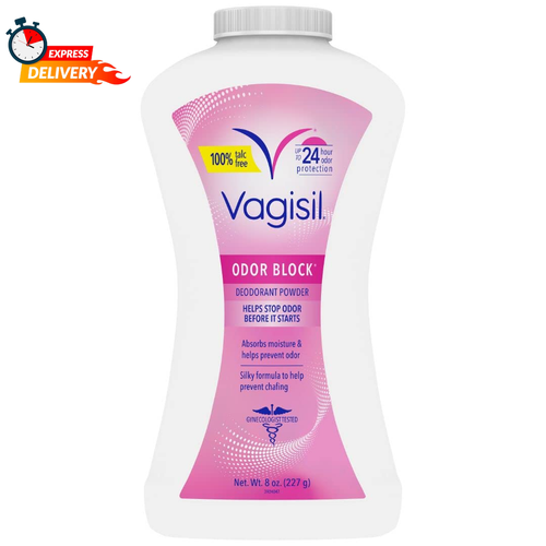 Vagisil Odor Block Deodorant Powder for Women, Helps to Prevents ...