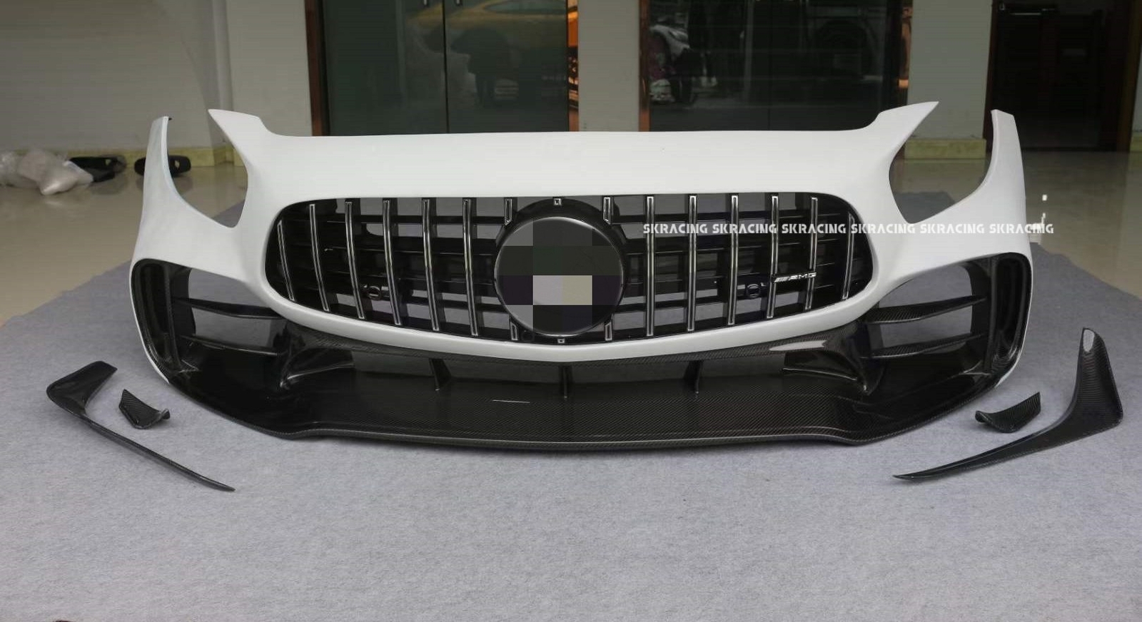 For Benz AMG GT GTC GTS GTR Partial Carbon Exterior Body Kits Front Lip ...