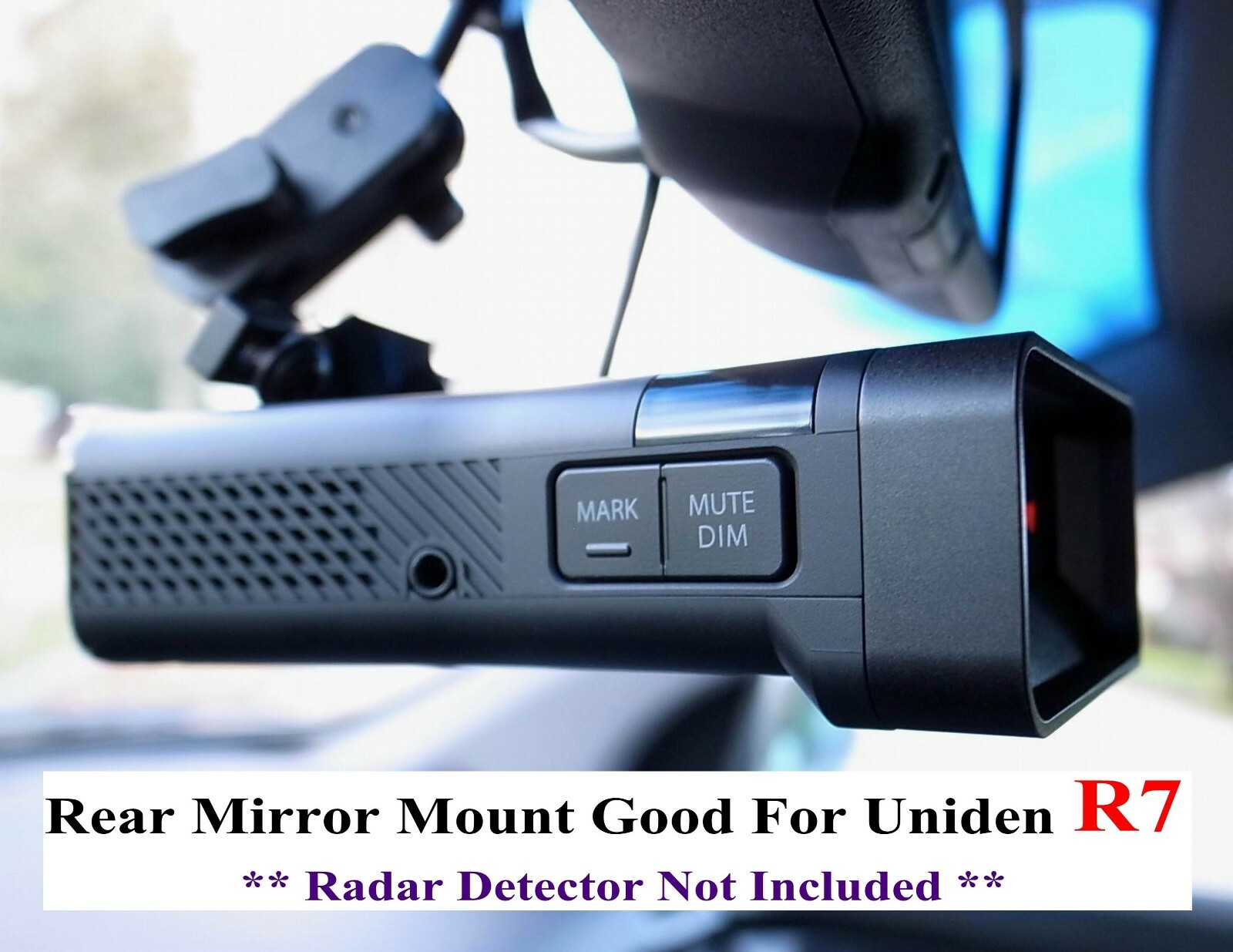 Rear Mirror Mount Brackt For Uniden R7, R8 Radar Detector*Detector Not ...
