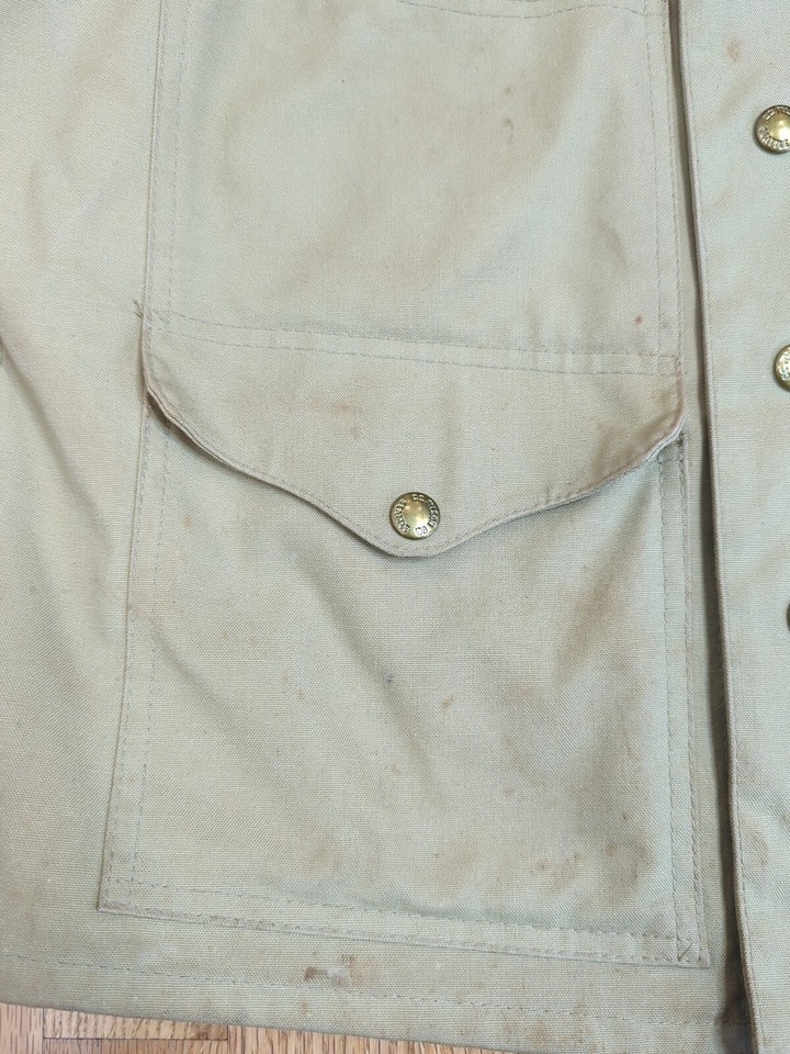 Vintage 1950s Filson Canvas Hunting Fishing Utility Vest 1960s Union ...