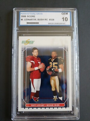 2006 Score Matt Leinart & Reggie Bush Rookie Card #328 PGA 10 Gem RC | eBay