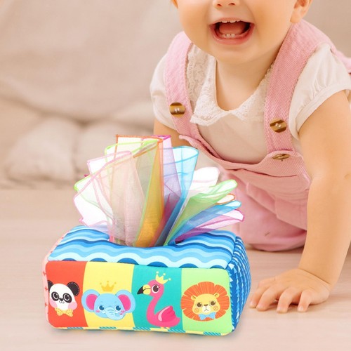 Tissue Box Pull Toy Funny Baby Toy Preschool Creative for Infant ...