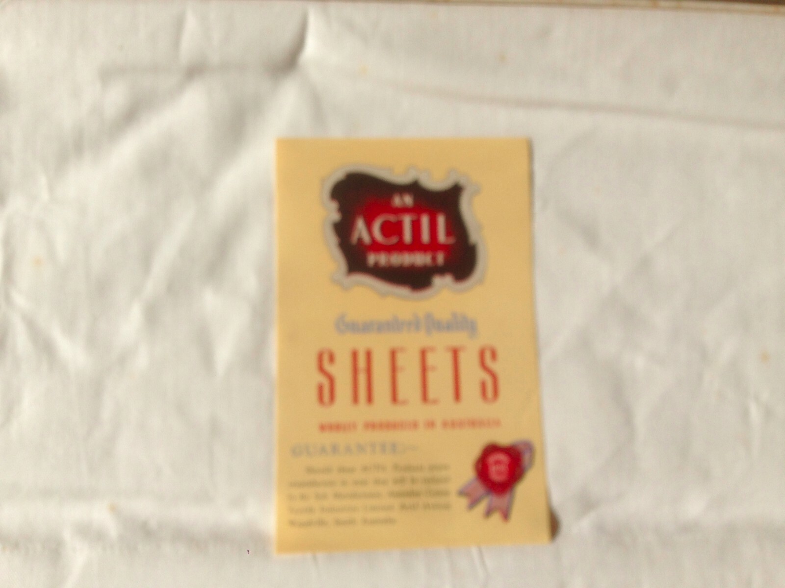 Vintage Actil Sheet Set Double Australia NOS Luxury Pure Cotton MIB | eBay