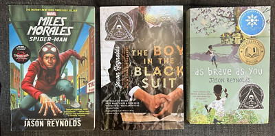 3 JASON REYNOLDS books BOY in BLACK SUIT as brave as you MILES MORALES ...