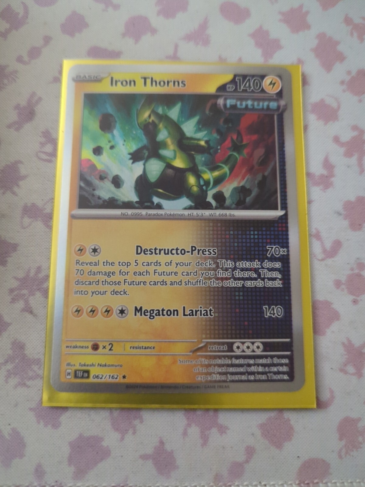 Pokémon TCG - Iron Thorns 062/162 - Temporal Forces Reverse Holo Rare ...