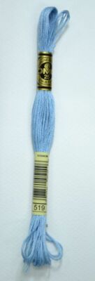 DMC Stranded Cotton Embroidery Floss, Colour 519 Sky Blue | eBay Australia