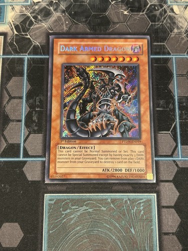 Yugioh TCG Dark Armed Dragon PTDN-EN019 1st Ed Secret Rare Moderately ...
