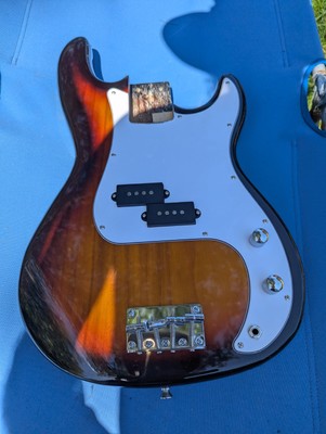 Loaded 3 Color Sunburst P Bass Style Body - Unplayed - Just add a Neck ...