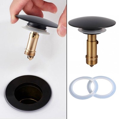 66mm Brass Pop-up Drain Cover Bathroom Basin Sink Top Renovation ...