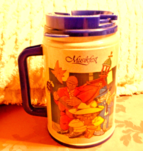 MUSIKFEST BETHLEHEM PA Plastic BEER MUG w/ LID 1999 by WHIRLEY | eBay