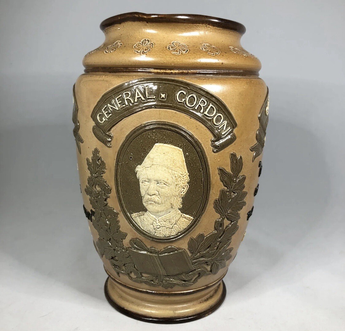 Antique Royal Doulton Lambeth Crimean Chinese War Commemorative Jug ...