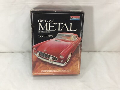 NEW 1977 Monogram Diecast Model Kit 1956 T-Bird Car 1:24 Scale Boxed ...