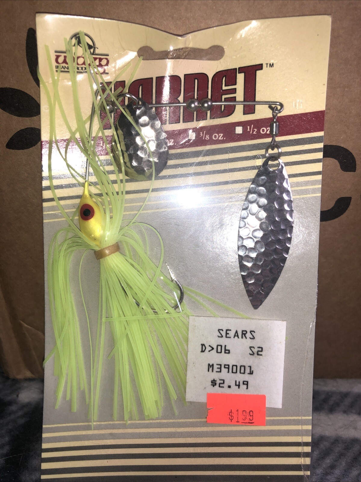Vintage WAZP SPINNER BAIT 1/4 Oz Silver Neon Yellow S DW 14 10 | eBay