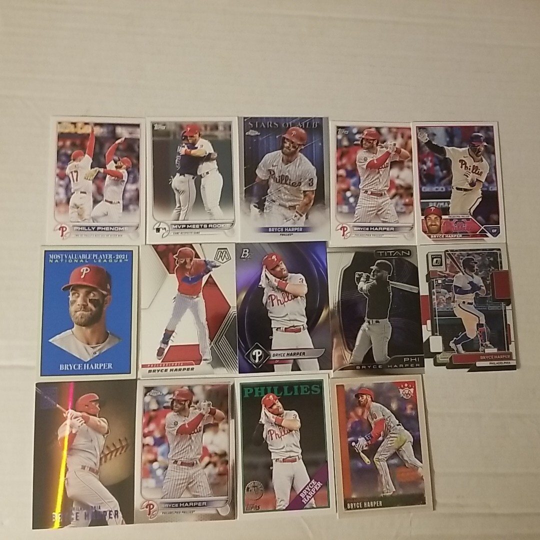 Bryce Harper Baseball Card Lot Of 14 - 14 Different Cards - No Doubles ...