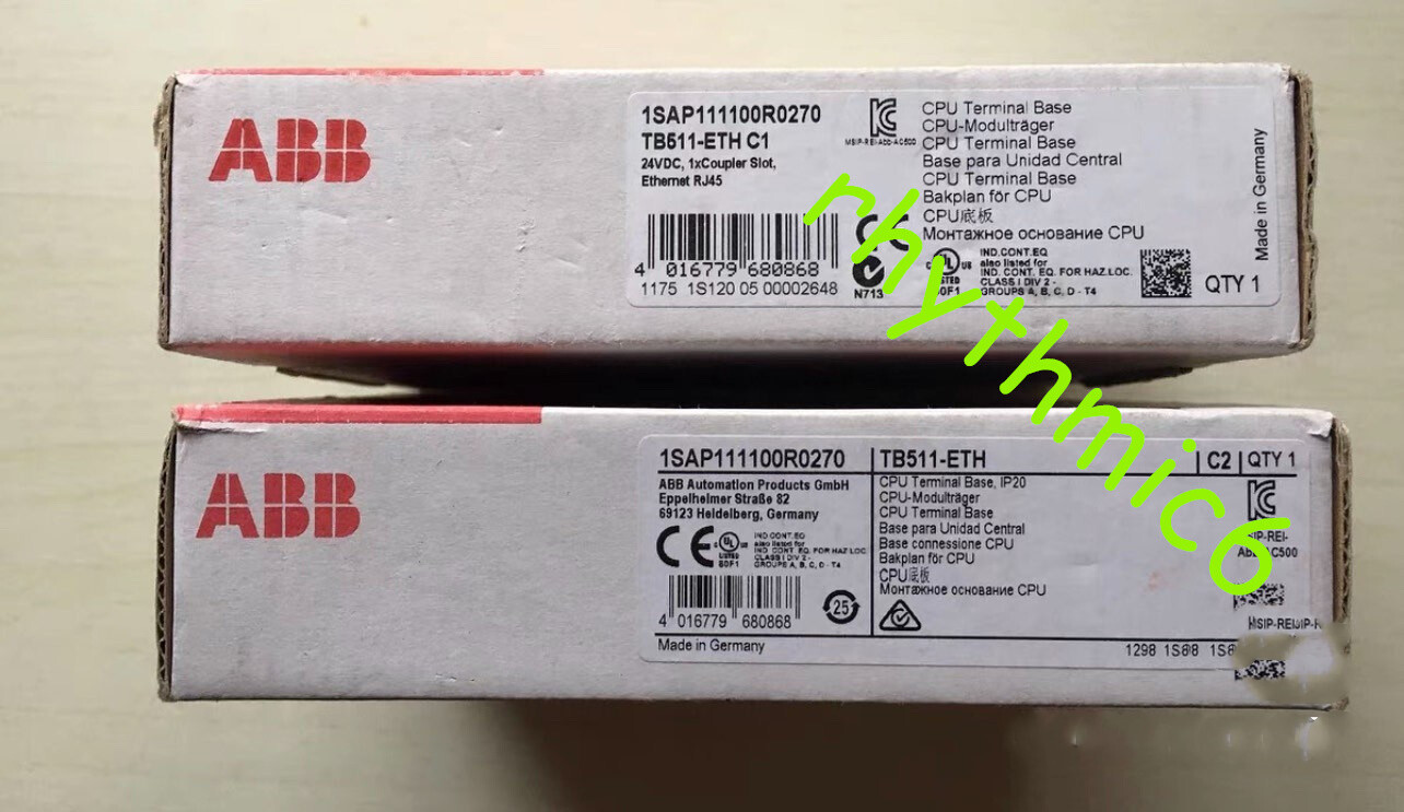 Brand new TB511-ETH ABB CPU terminal base Fast delivery FedEx or DHL | eBay