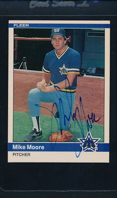 1984 Fleer #614 Mike Moore Mariners Signed Auto *28602 | eBay