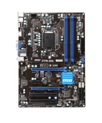 MSI Z77A-G41 MS-7758 Ver.3.1 Intel Z77 Mainboard ATX Sockel 1155 #32352 ...