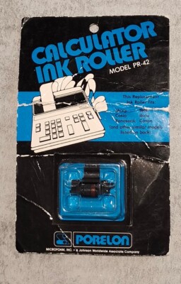 NEW Calculator Ink Roller Replacement | Black | PORELON PR-42 OBO | eBay