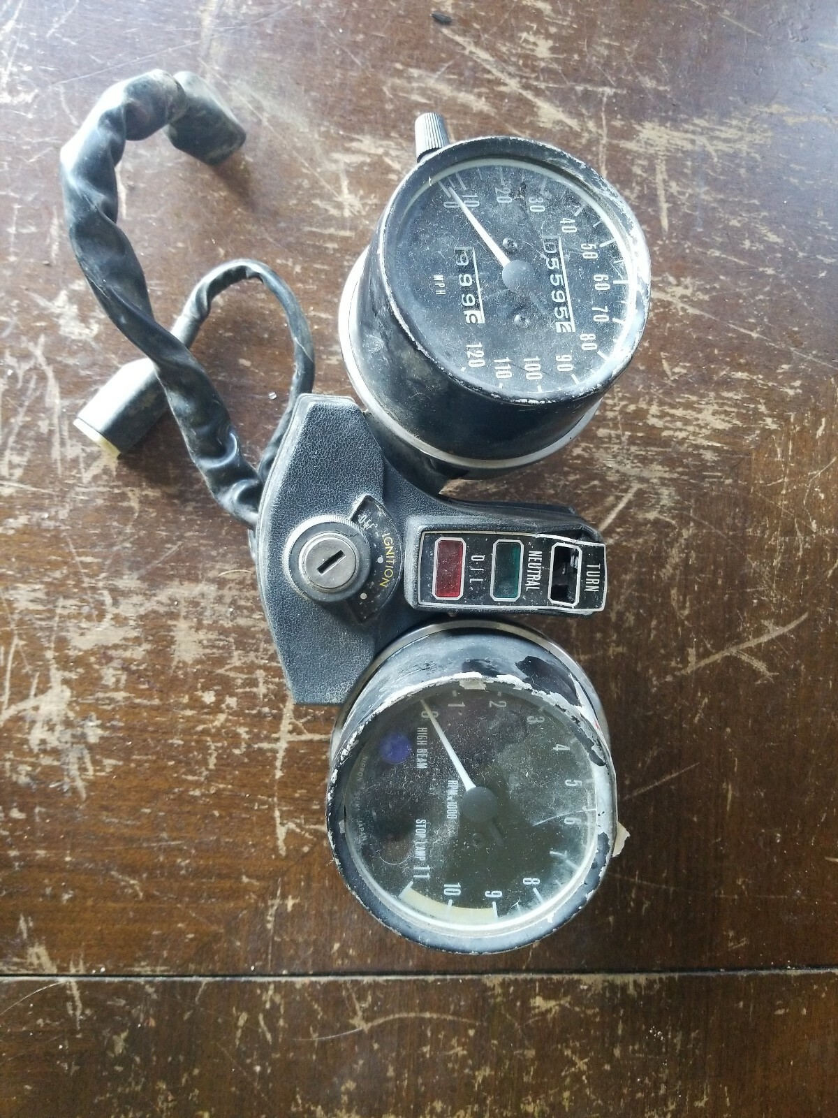 '74 Kawasaki KZ400 Gauge Cluster | eBay