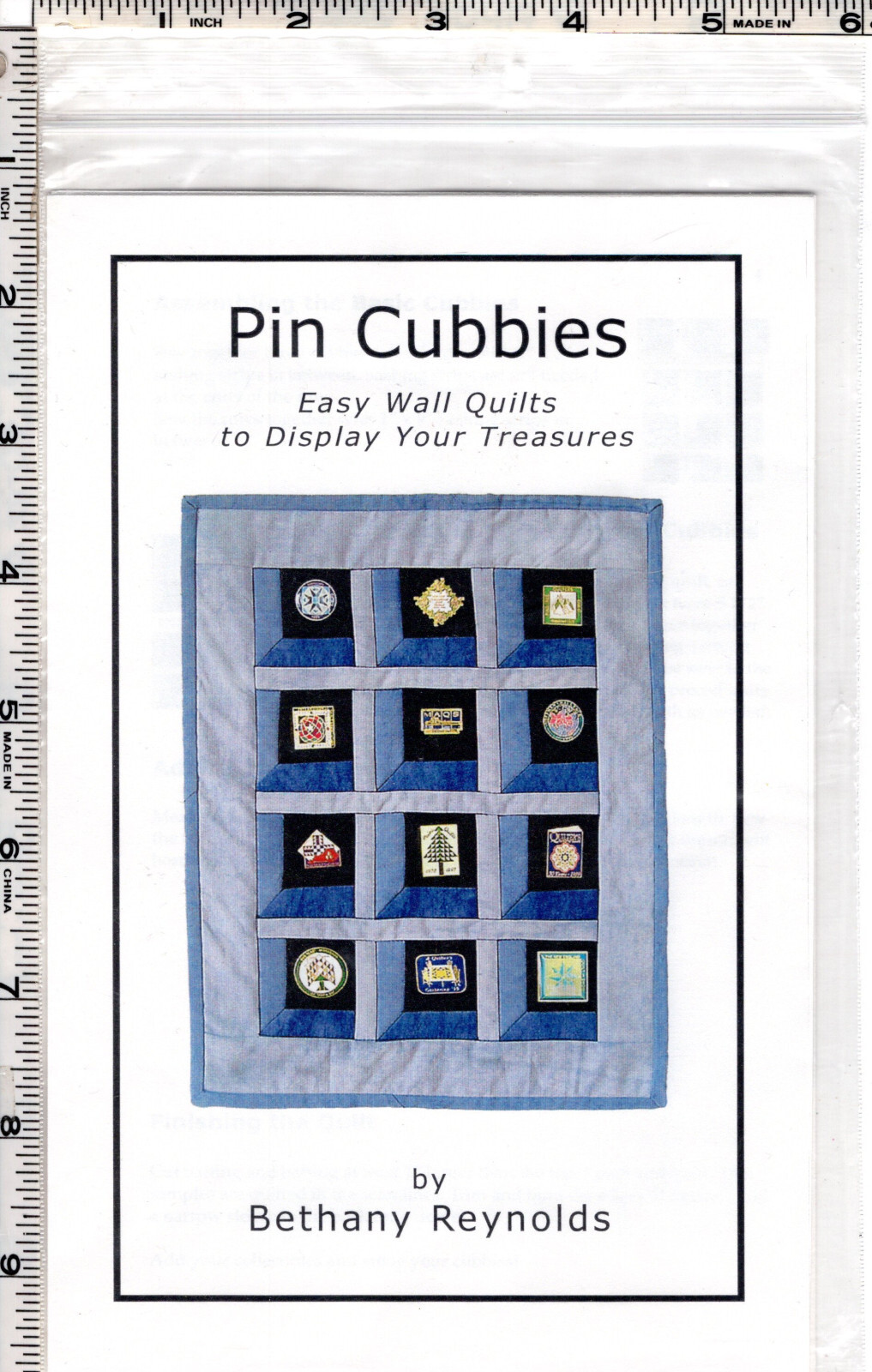 "Pin Cubbies" ©2000 BSR Design Sewing Quilting Pattern Bethany Reynolds UNCUT | eBay