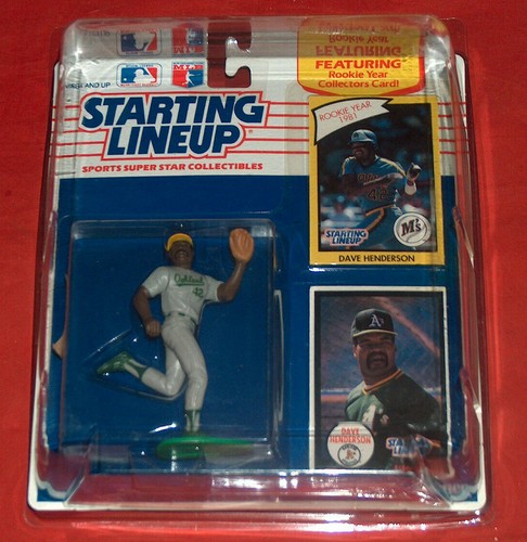 1990 Edition Starting Lineup Dave Henderson Oakland A's Athletics w ...