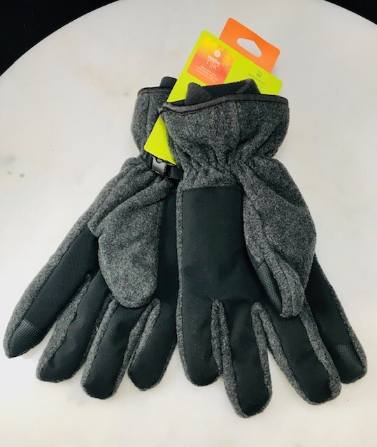 Microfleece Waterproof Cold Weather Gloves w/3M Thinsulate Touch Screen ...