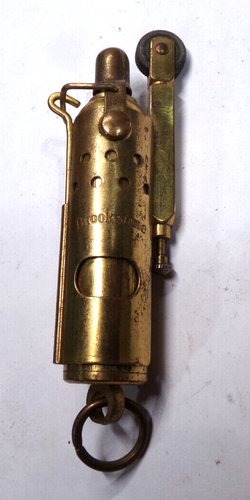 Vintage BROOKSTONE Military Style Brass Torch Lighter - SPARKS - 3 ...