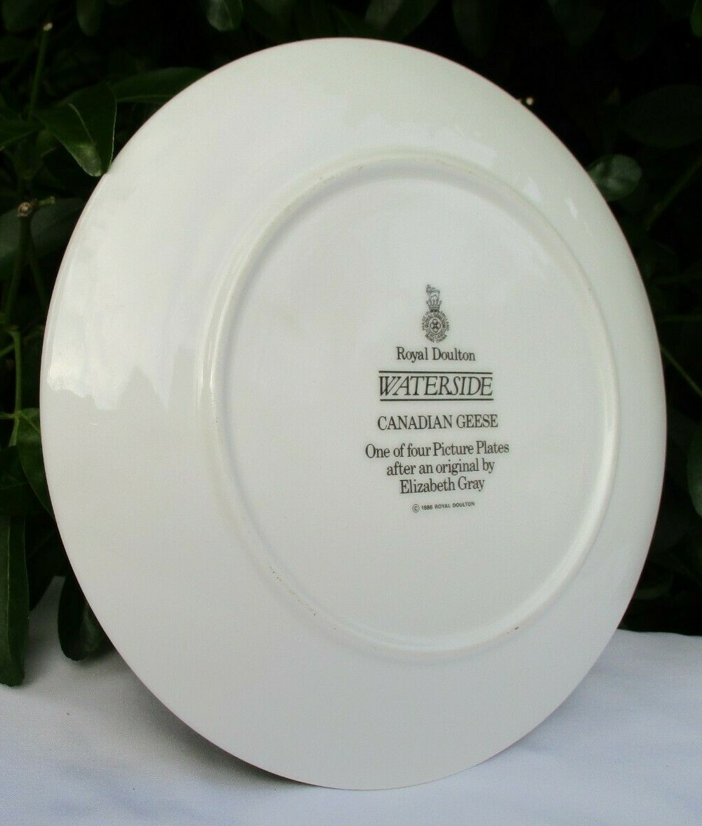 Royal Doulton Waterside Canadian Geese Elizabeth Gray Bone China ...