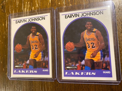 1989 NBA Hoops Magic Johnson Lakers Cards Lakers Basketball | eBay