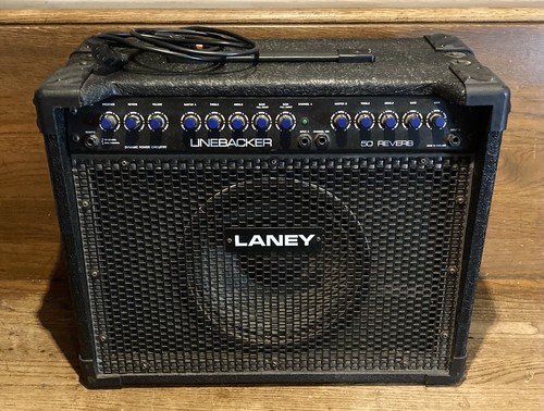 Vintage Laney Linebacker 50 1x12 SS Combo Amp w/cover - All Working -EX ...