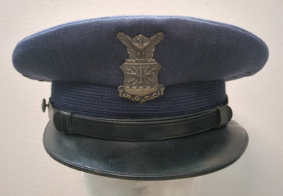 WWII Era US Air Force ROTC Service / Dress Cap / Hat Blue 7-1/4-3/8 NS ...