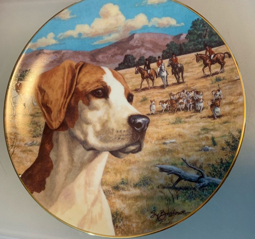 Fox Hunt Collector's Plate Town and Country Dog Series Fox Hound Sy ...