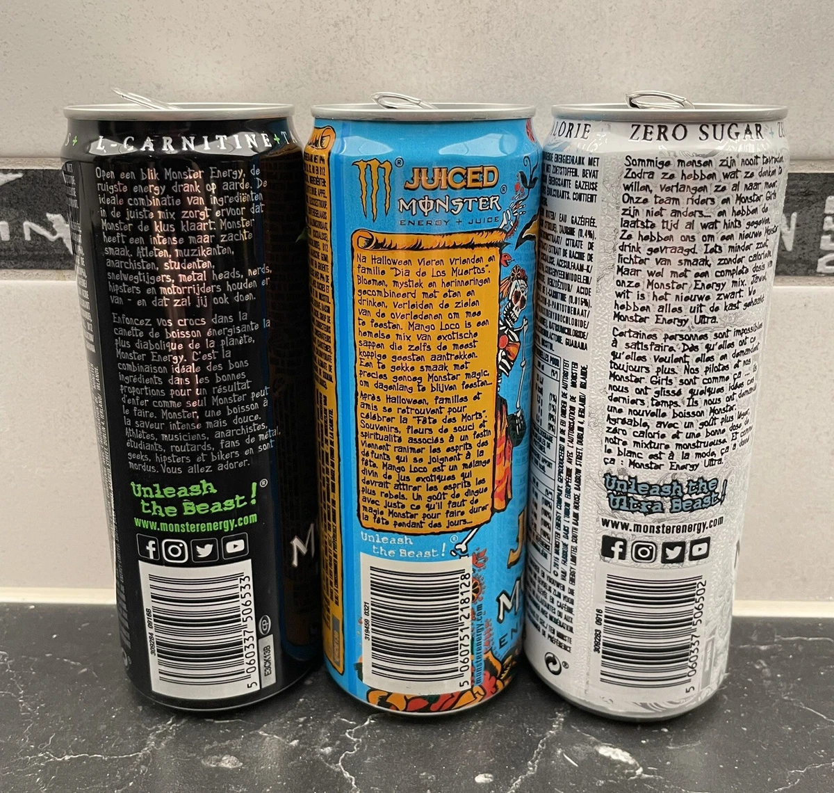 Original Monster Nutrition Facts
