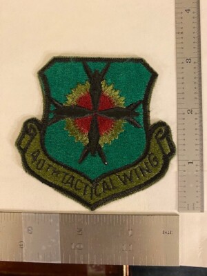 ORIGINAL/AUTHENTIC US Air Force 40th Tactical Wing Crest Patch (Subdued ...