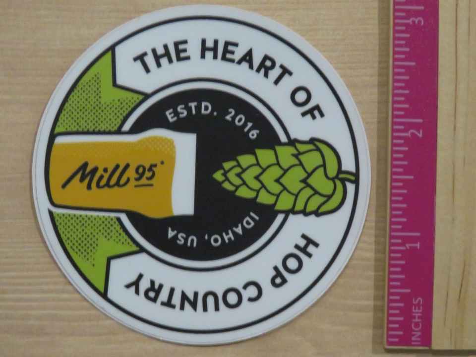 Beer Collectible STICKER: MILL 95 Hop Processing and Sale for Brewers ...