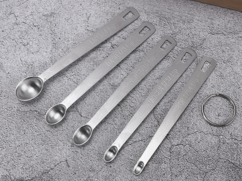 5pcs MINI STAINLESS STEEL MEASURING SPOONS SET Tad Dash Pinch Smidgen ...