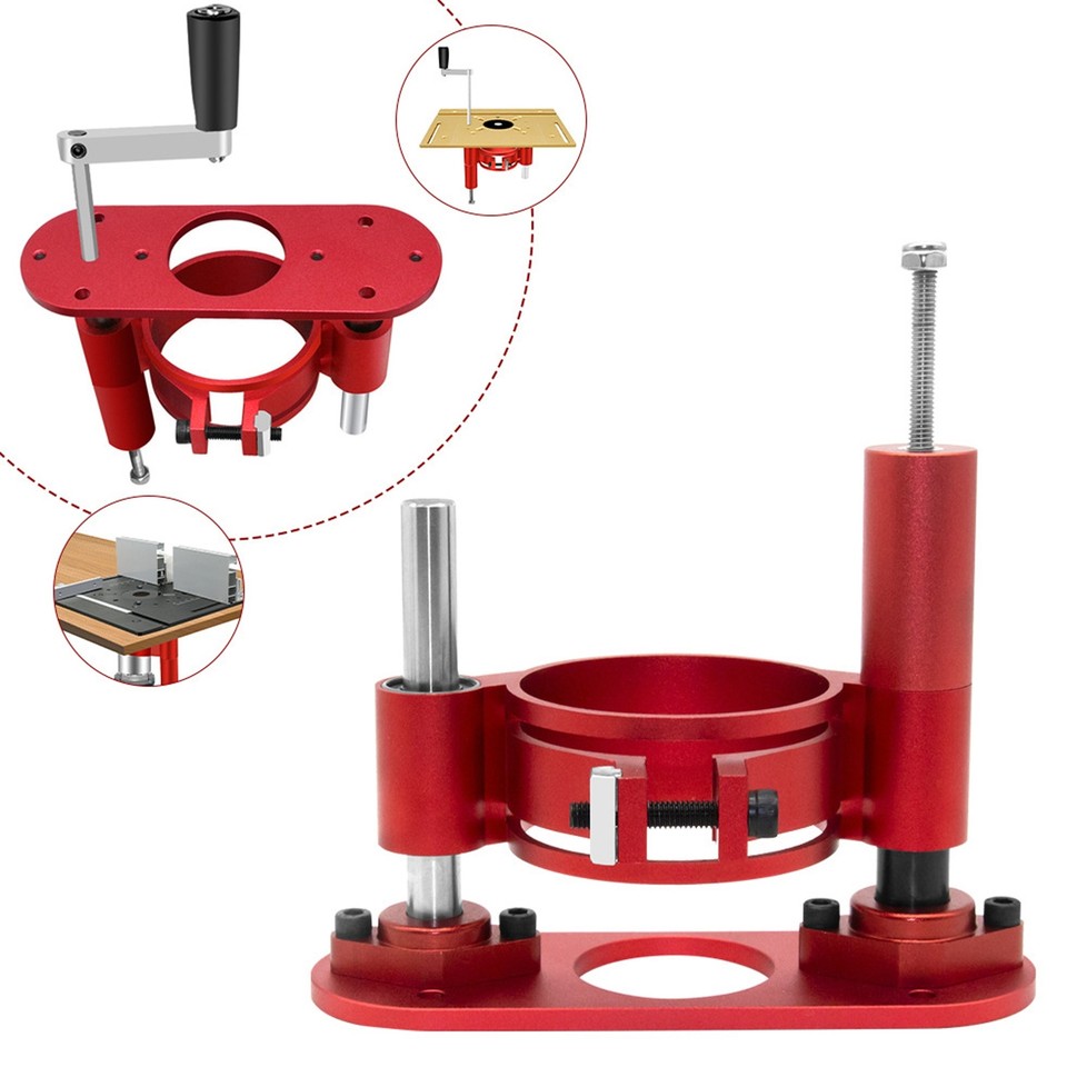 Router Lift System Electric Router Table Insert Plate Lifting Base ...