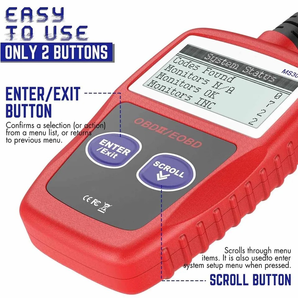 MaxiScan MS309 Fault Code Reader Scanner OBDII Auto Diagnostic Tool | eBay