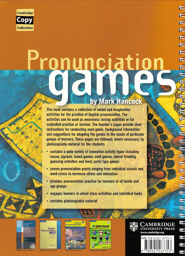 Pronunciation Games by Mark Hancock (Spiral Bound, 1995) for sale ...