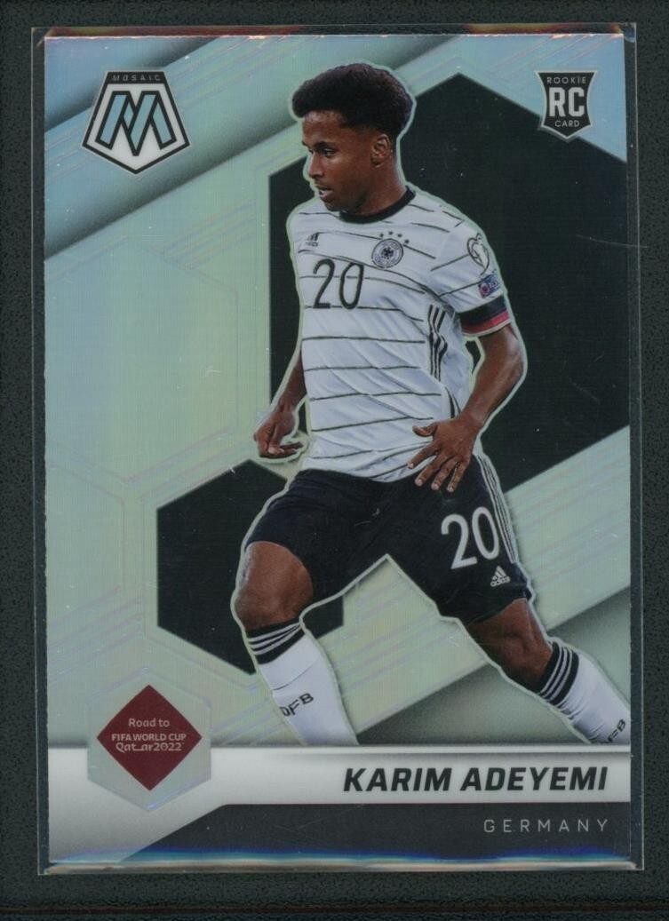 2021-22 KARIM ADEYEMI PANINI MOSAIC FIFA ROAD TO WORLD CUP SILVER ...
